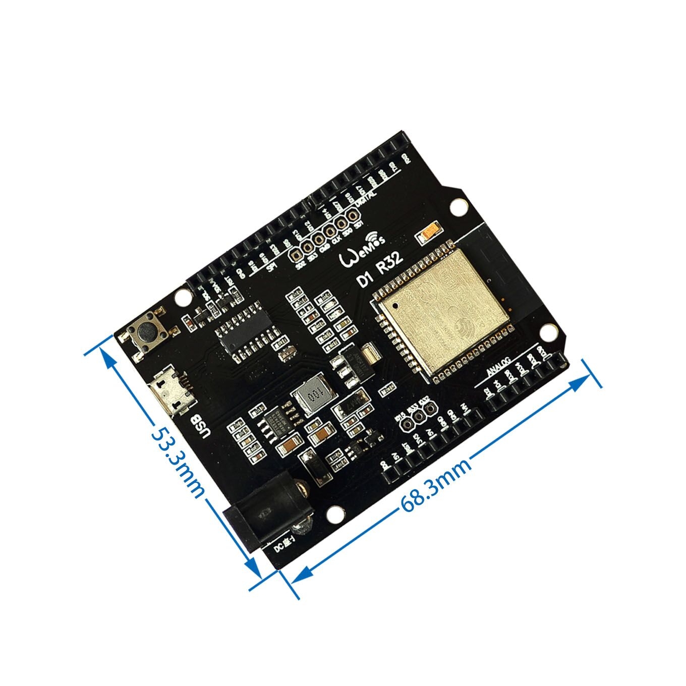 WeMos D1 R32 Mini ESP32 WIFI Bluetooth Development Board | Cyber Connect WeMos D1 R32 Mini ESP32 WIFI Bluetooth Development Board | Cyber Connect